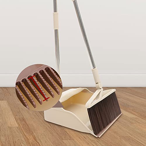 Yardwe 2 Sets Use Office Room B Lobby Broom Stand Upright Garage Scoop Floor Hand Up Cleaning Dustpan Device Multi-Functional Dustpans Kit for Pan Standing Combo Sweeping Supplies