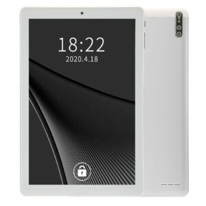 10 Inch Tablet, for 11 3GB RAM 64GB ROM Silver Supported Multi Language Tablet for Daily for School for Men (US Plug)