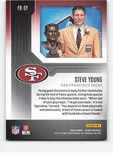 2022 Score First Ballot #8 Steve Young NM-MT San Francisco 49ers Football NFL