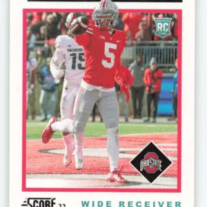 2022 Score 1992 Throwback Rookie #8 Garrett Wilson NM-MT Ohio State Buckeyes Football NFL