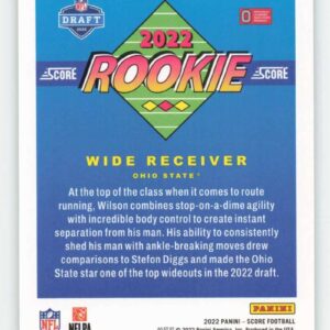 2022 Score 1992 Throwback Rookie #8 Garrett Wilson NM-MT Ohio State Buckeyes Football NFL