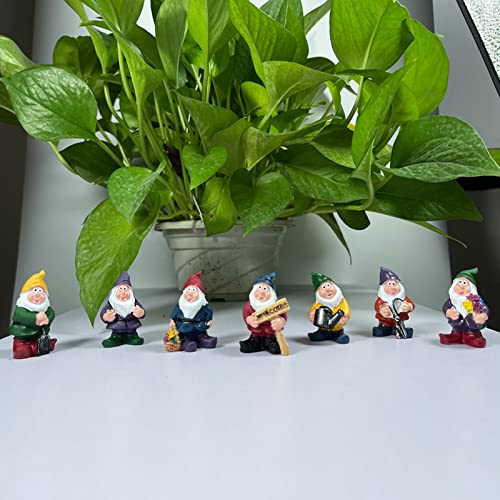 Wetufin - 16pcs Miniature Funny Garden Drunk Gnomes Mini Funny Creative Dwarf Garden Gnome Statues Decoration for Indoor Outdoor Yard Patio Bonsai Potted Plants Landscape Desk Decor, Gift for Kids