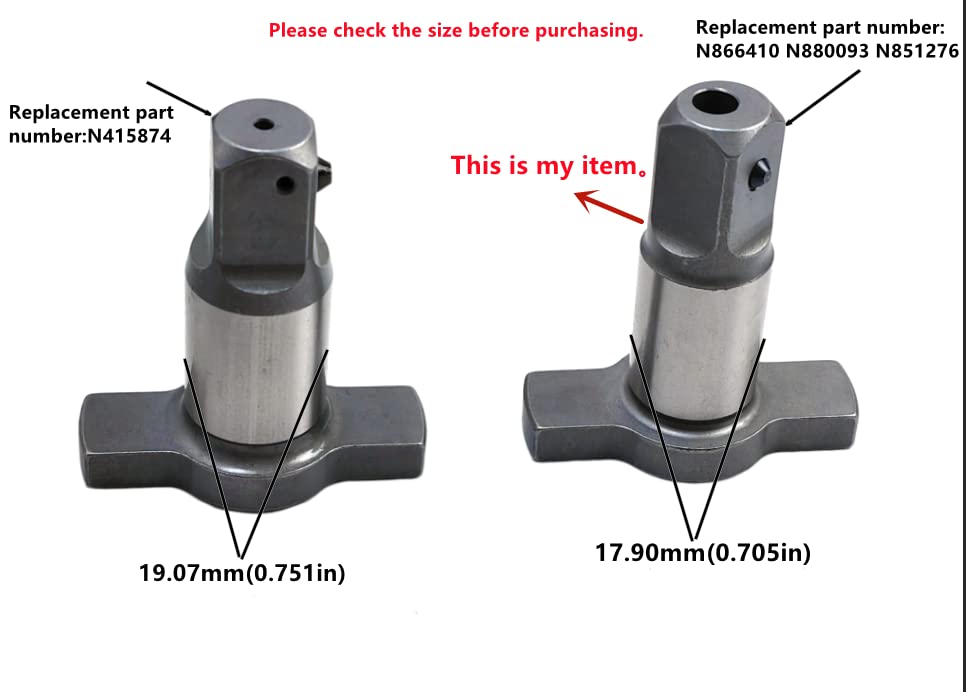 palart N866410 N880093 N851276 Compatible With Impact Wrench Kit 1/2 Anvil Assembly,Detent Pin Anvil For DCF899 DCF899B DCF899M1 DCF899P1 DCF899P2 Type 4 Impact Wrench