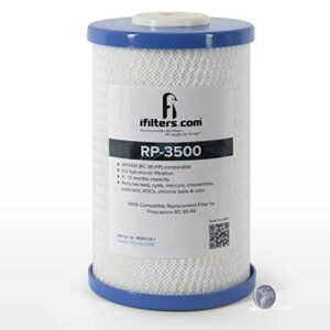 ifilters rp-3500 replacement water filter, 1000 gal life span, 0.5 micron, compatible with frescapure 3500 wf0451