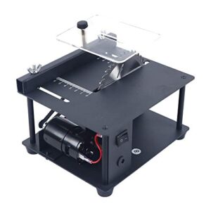 7 speed adjustable table saw, 3000rpm woodworking bench lathe cutting machine diy desktop saw