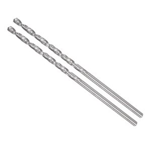 cocud solid carbide drill bits, 1.5mm diameter, left hand yg6x (c3/k10) tungsten carbide straight shank twist drill bits - (applications: for stainless steel alloy), 2-pieces