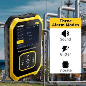 Sutlumisi Geiger Counter Nuclear Radiation Detector - Radiation Dosimeter with LCD Display, Portable Handheld Beta Gamma X-ray Rechargeable Radiation Meter, 5 Dosage Units Switched,0.0μSv-500mSv