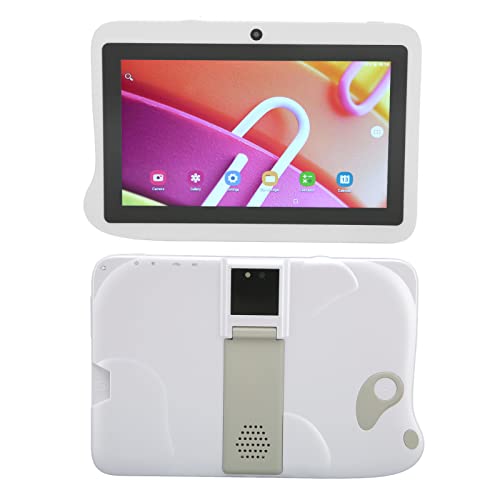 Janzoom Kids Tablet, US Plug 100240V 2.4G 5G WiFi 7in 1960x1080 IPS HD Tablet with Bracket for Reading for 10.0 (White)