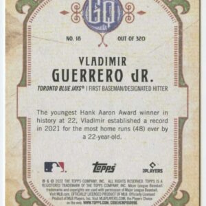 2022 Topps Gypsy Queen #18 Vladimir Guerrero Jr. Toronto Blue Jays Baseball NM-MT