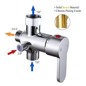 Sneatup Bidet Sprayer Set with Mixing Valve, Warm & Cold Water