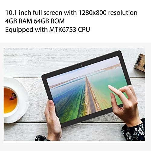 10.1 Inch Tablet Dual Standby Dual SIM ROM 64GB 100240V Gaming Tablet for Office, Travel and Home (US Plug)