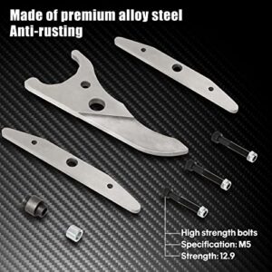 SHALL 5/16” (8 mm) Fiber Cement Siding Shear Blades Replacement Set, for SHALL Electric Fiber Cement Siding Shear (SH111007AE), Clean Cut for Cement Board, Tile Board, Backer Board