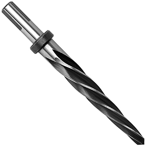 3/4" Drill Bridge/Construction Reamer with 1/2" Shank Chuck,HSS 3/4" Taper Bridge Reamer Bit Tool for Steel Metal Wood Alloy to Align Existing Hole and Enlarge Hole