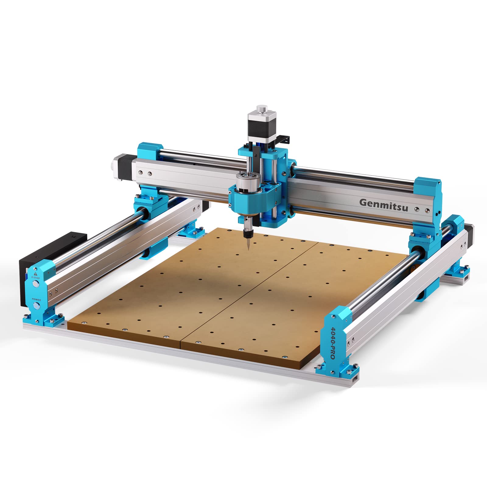 Genmitsu CNC Router Machine 4040-PRO for Woodworking Metal Acrylic MDF Nylon Cutting Milling, GRBL Control, 3 Axis CNC Engraving Machine, Working Area 400 x 400 x 78mm (15.7” x 15.7” x 3.1”)