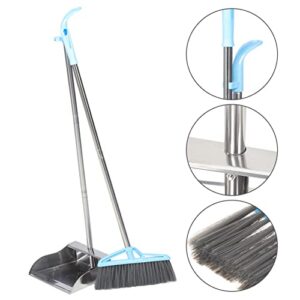 Zerodeko 1 Set Stainless Steel Trash Shovel Stainless Steel Trashcan House Brooms for Sweeping Indoor Sweeping Shovel Tools Garden Bucket Office Outdoor Stainless Steel + Plastic