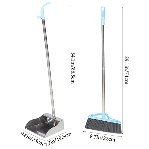 Zerodeko 1 Set Stainless Steel Trash Shovel Stainless Steel Trashcan House Brooms for Sweeping Indoor Sweeping Shovel Tools Garden Bucket Office Outdoor Stainless Steel + Plastic