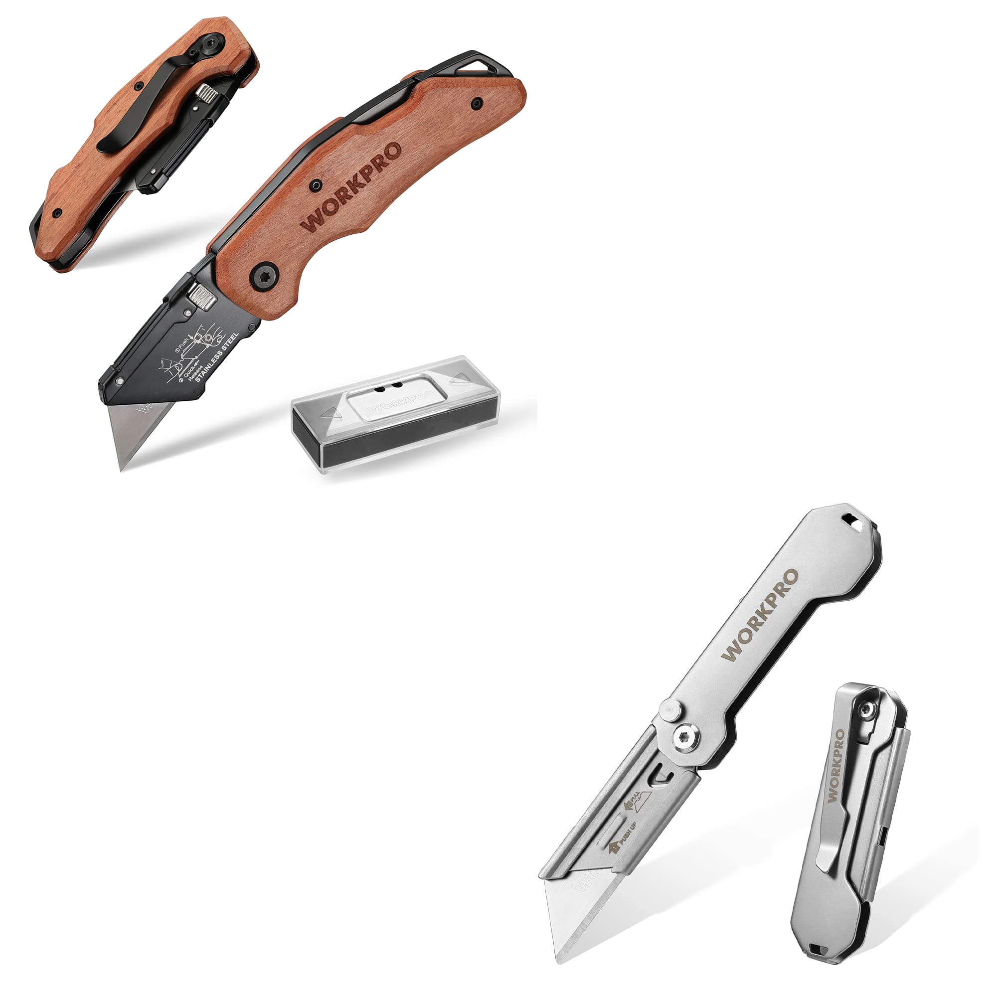 Folding Utility Knife- Mini + Heavy Duty