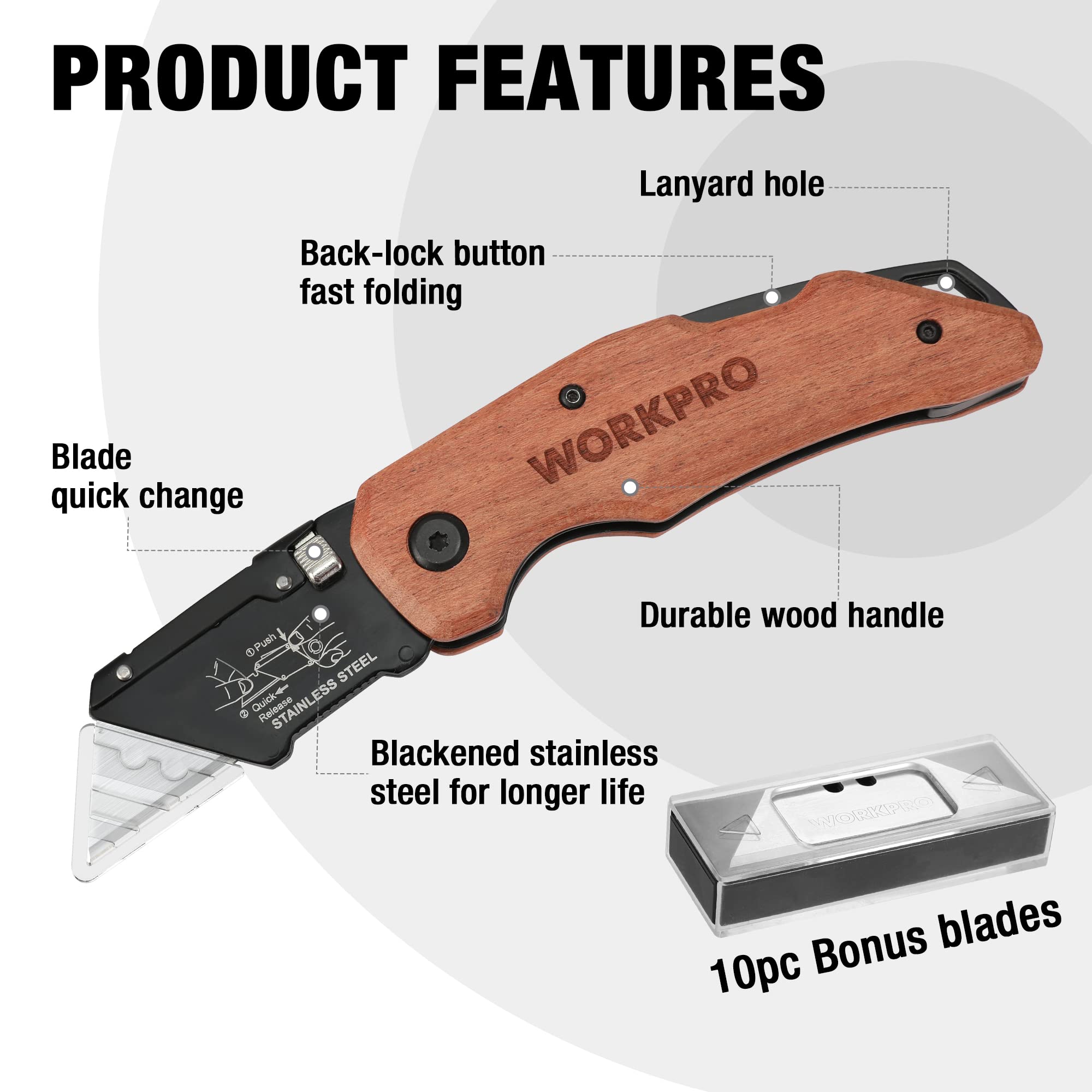 Folding Utility Knife- Mini + Heavy Duty