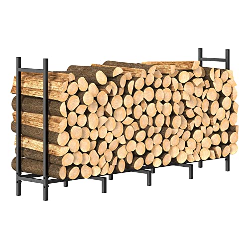 LIANTRAL Firewood Rack Outdoor 5.3Ft Heavy Duty Firewood Rack Stand Log Holder Fireplace Wood Storage Stacker Outside