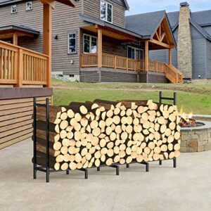 LIANTRAL Firewood Rack Outdoor 5.3Ft Heavy Duty Firewood Rack Stand Log Holder Fireplace Wood Storage Stacker Outside