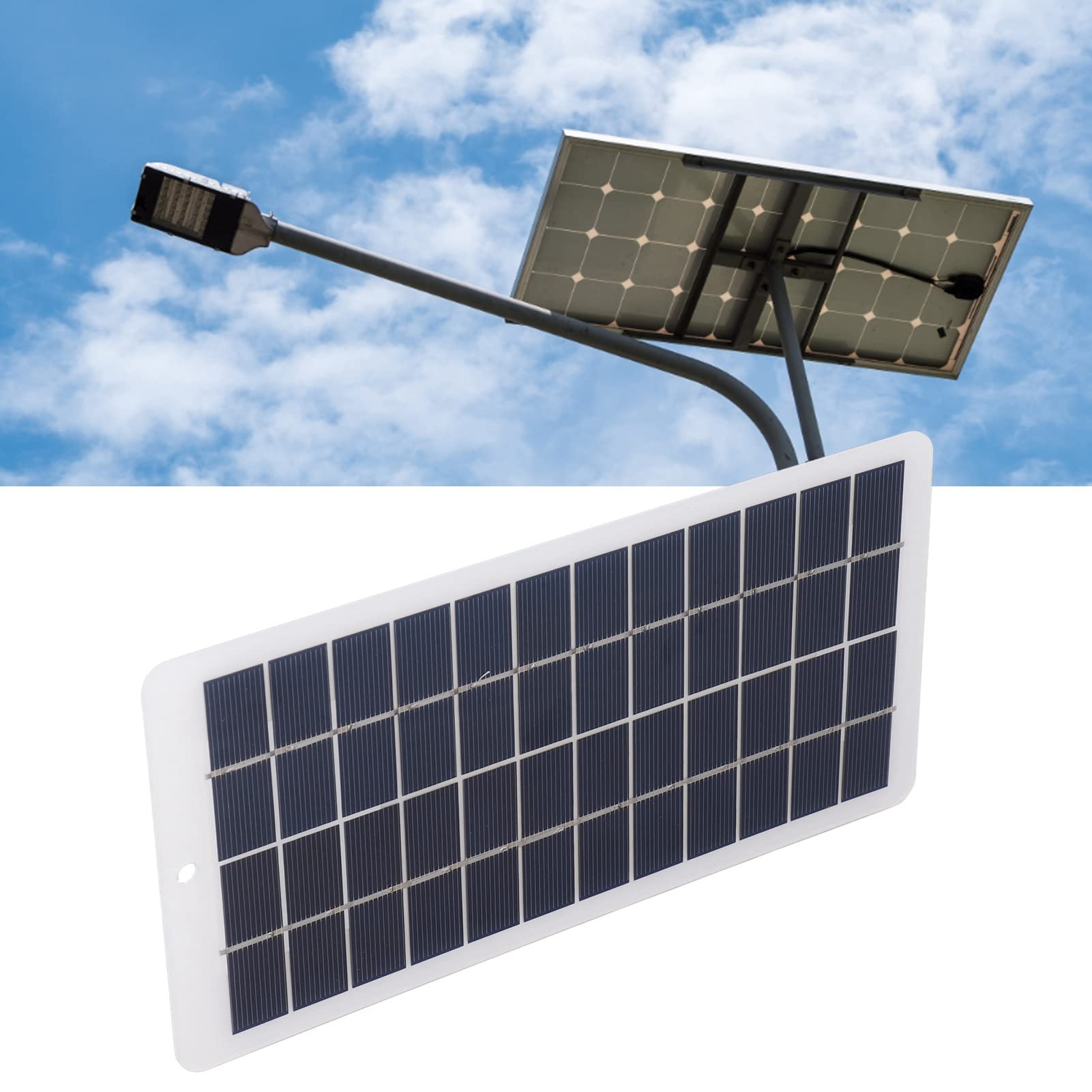 Solar Panel Kit 5W 12V Transmittance Solar Panel Charger for Street Lighting Outdoor Solar Advertising Polycrystalline Silicone Solar Panel