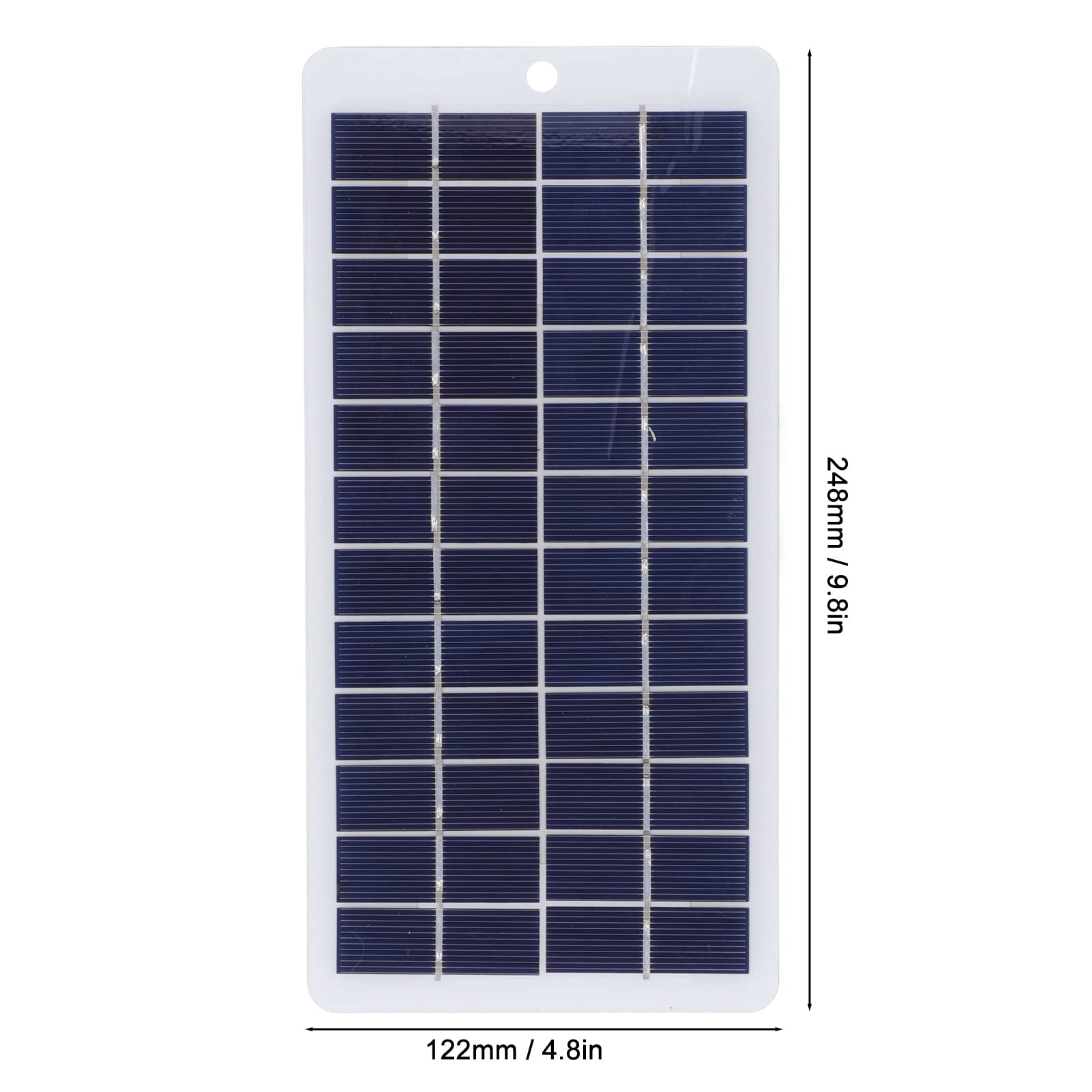 Solar Panel Kit 5W 12V Transmittance Solar Panel Charger for Street Lighting Outdoor Solar Advertising Polycrystalline Silicone Solar Panel