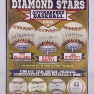 2022 TriStar Hidden Treasures Diamond Stars Autographed Baseball Hobby Box - Autographed Baseballs