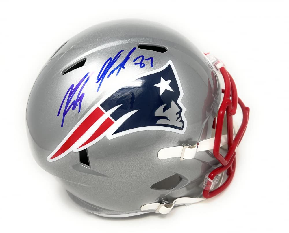 Rob Gronkowski New England Patriots Signed Autograph Full Size Speed Helmet Steiner Sports Certified