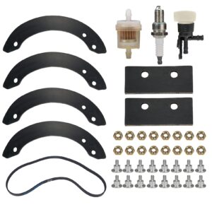 06720-v10-030 snowblowers rubber paddle auger kit replaces 72427-v10-020 72428-v10-020 72443-v10-020 6813166 5536 73-048 with 22431-v10-013 belt and hardware kit for honda hs520 hs720 snow blowers