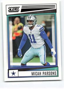 2022 score #227 micah parsons nm-mt dallas cowboys football