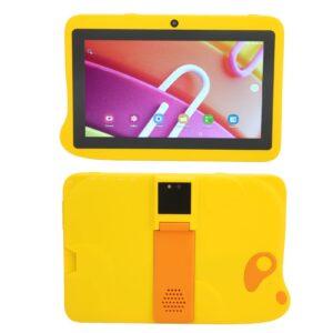 Kids Tablet, 5000mAh HD Capacity US Plug 100-240V Tablet for 10.0 for Photography (Yellow)