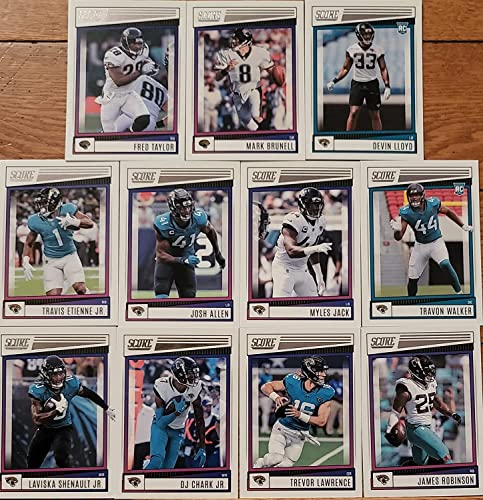 2022 Panini Score Football Jacksonville Jaguars Team Set 11 Cards W/Rookies