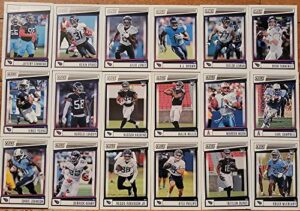 2022 panini score football tennessee titans team set 16 cards w/drafted rookies malik willis rookie card