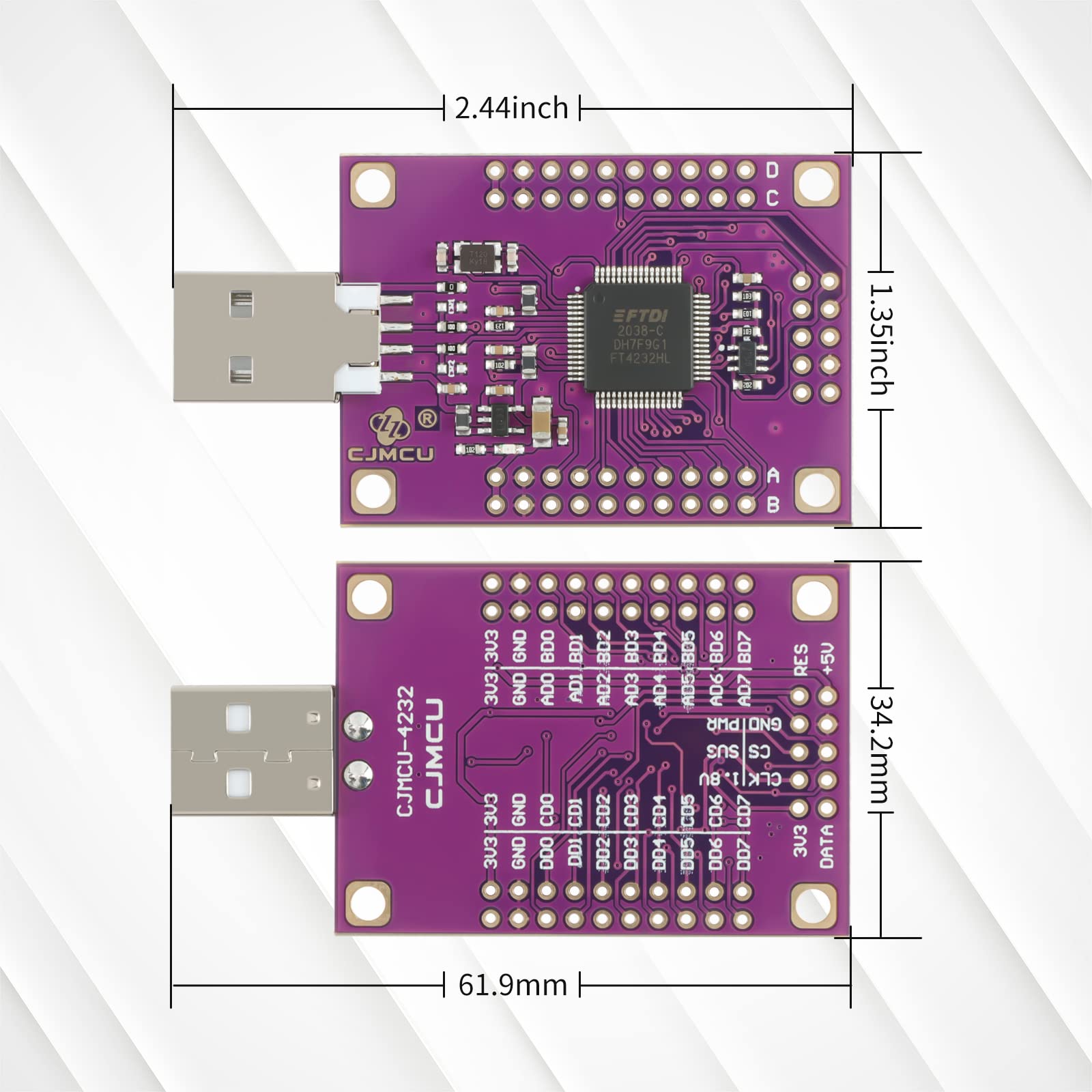 EC Buying FT4232HL 4 Channel USB to Serial Adapter FTDI FT4232 UART SPI I2C JTAG RS485 RS422 RS232 to USB High-Speed Multifunction Serial Adapter Module Support Multi Systems for Windows XP Windows 7