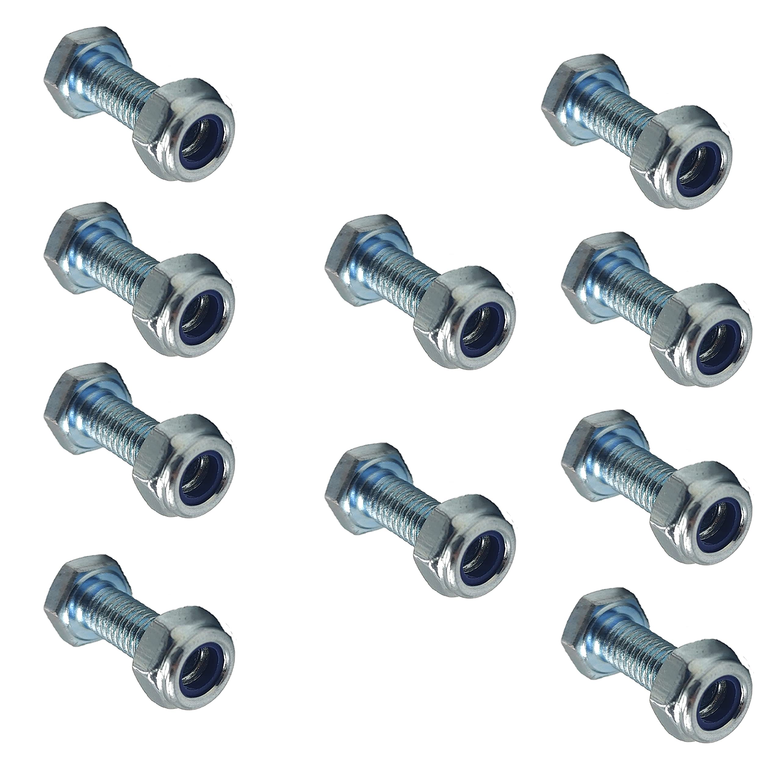 TLAOISUS 10-Pack Auger Shear Pins Bolts and Nuts for Honda 95701-06016-00 HS1132 HS624 HS828 HS928 HS724 Snow Blowers