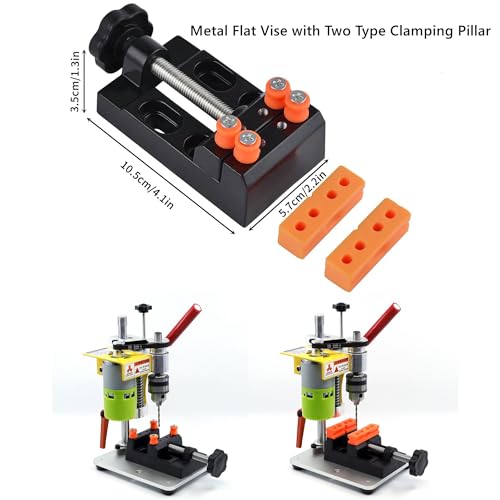 NovelLife Mini Drill Press Precision Benchtop Drilling Machine Elecric Portable Table Driller CNC 795 Motor B10 Chuck Metal Wooden DIY Jewelry Making Crafts Tool