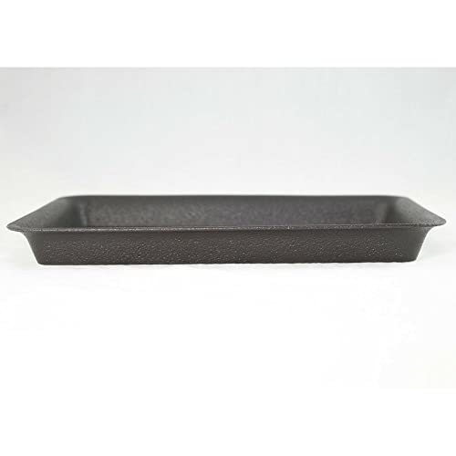 2 Pcs Rectangular Black Plastic Humidity/Drip Tray for Bonsai Tree 10.25"x 7.25"x 1"