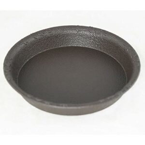 4 Pcs Round Plastic Humidity Tray for Bonsai Tree 4.25"x 4.25"x 0.5" - Dark Brown