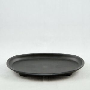 1 Pcs Oval Black Plastic Humidity/Drip Tray for Bonsai Tree 9.5"x 6.5"x 1"