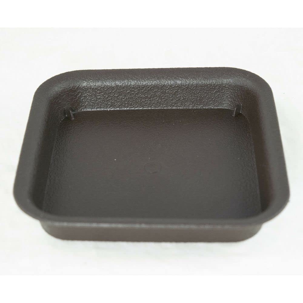 4 Pcs Square Plastic Humidity Tray for Bonsai Tree 5.75"x 5.75"x 1" - Dark Brown