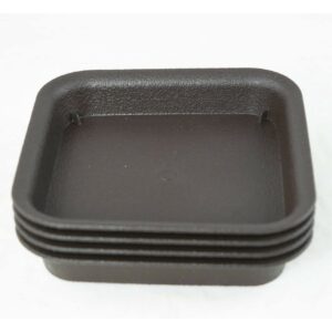 4 Pcs Square Plastic Humidity Tray for Bonsai Tree 5.75"x 5.75"x 1" - Dark Brown