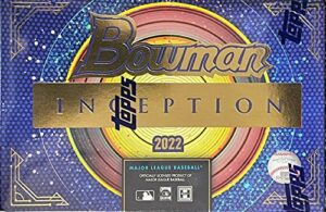 2022 bowman inception baseball hobby box (1 pack 7 cards: 2 autos)