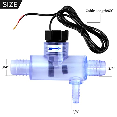 EXCELFU Flow Switch 6560-860 for Sundance Spas and Jacuzzi Hot Tub, Flow Sensor with Tee, Complete Assembly Replacement Part