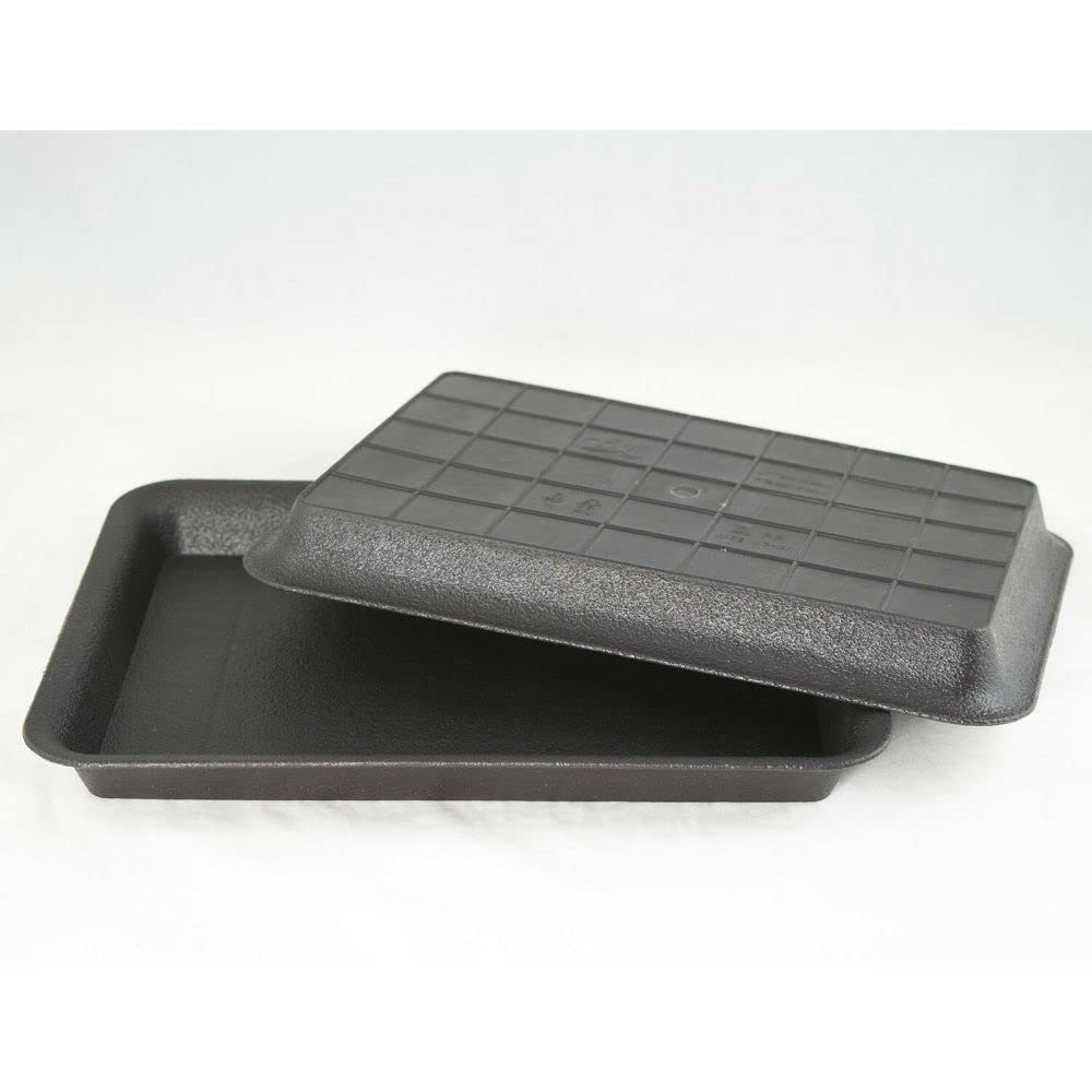 2 Pcs Rectangular Dark Brown Plastic Humidity/Drip Tray for Bonsai Tree 8.5"x 6"x 1"