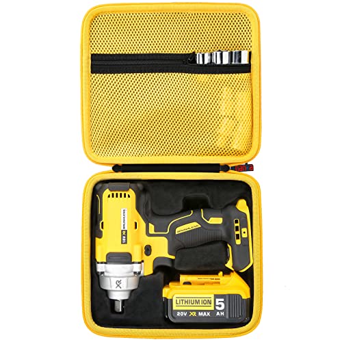 khanka Hard Carrying Case Replacement for DEWALT 20V MAX* XR Cordless Impact Wrench Kit DCF894B / DCF923B, Case Only