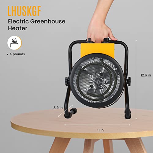 LHUKSGF Greenhouse Heater with Digtal Thermostat, Grow Tent Heaters, Overheat Protection, Fast Heating for Green House, Flower Room, YE…………