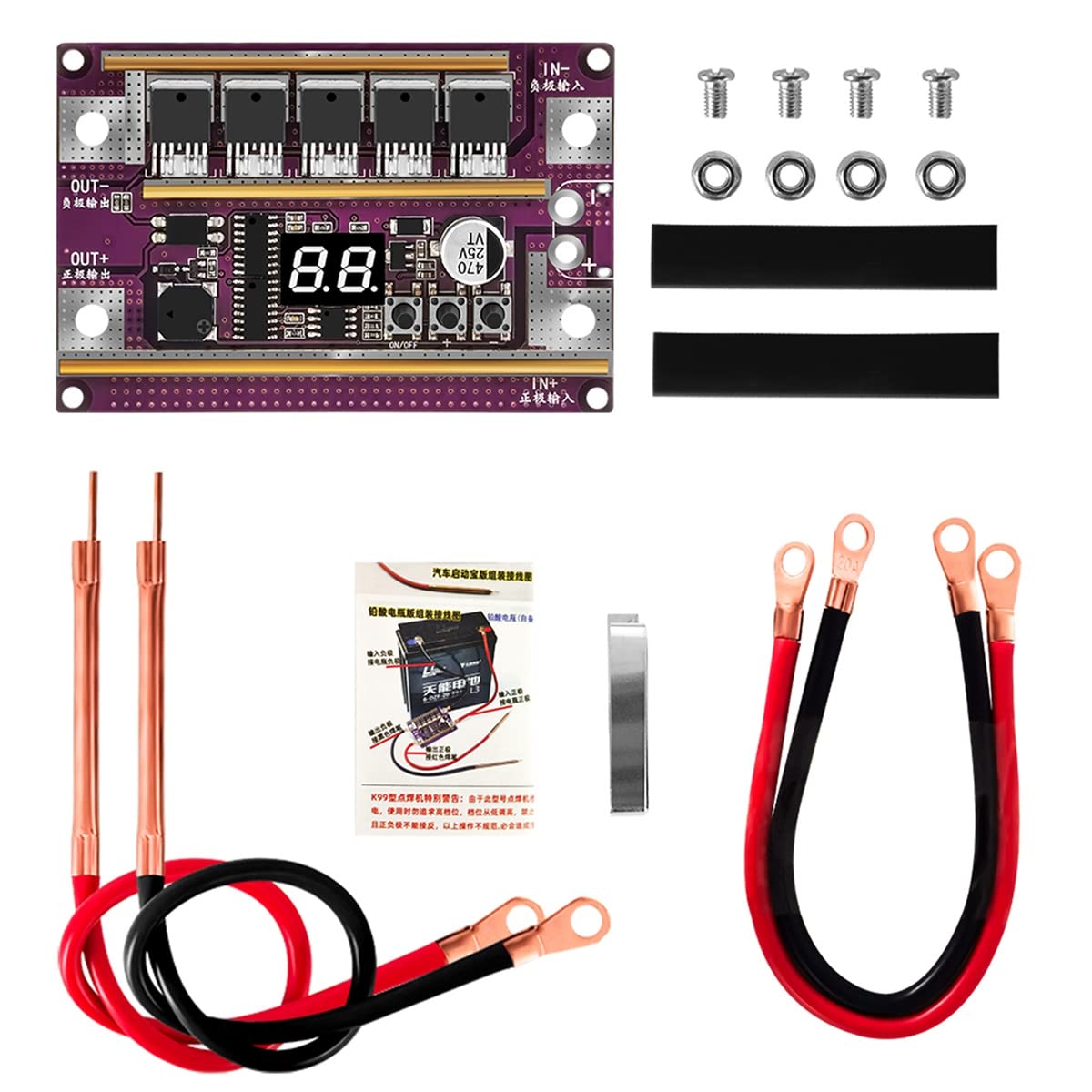 HICCYRODLY K99 Mini Automatic Spot Welder DIY Kit 99 Adjustment 0.1-0.3Mm 18650 Lithium Battery Spot Welder Pen