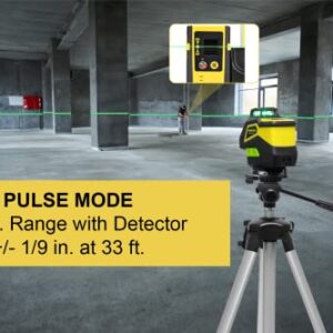 Firecore 360° Self Leveling Laser Level with Tripod, Green Cross Line Laser Level with Plumb Dots Laser Tool and Adjustable Brightness Technology - Magnetic Bracket&Carry Pouch Included