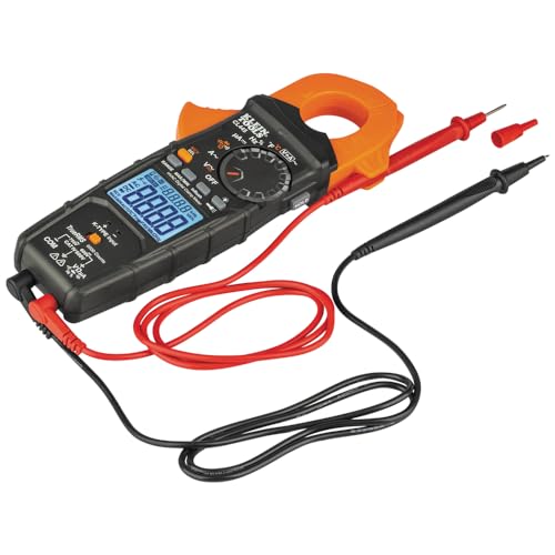 Klein Tools CL445 HVAC Clamp Meter, Auto-Ranging TRMS, NCVT, Measures Voltage, Current, Temperature, Micro Amps, InRush and More 1 1/2-Inch Jaw