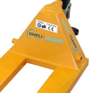 Simpli-Magic 79505 Jack, 6,000 LB Capacity Pallet Truck, Yellow